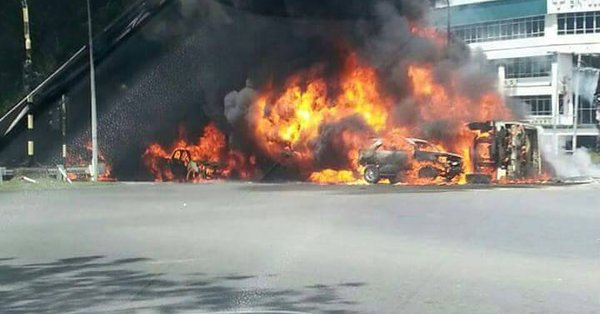 Oil Tanker Blast: Bintulu. And we never think of the danger whenever we ...